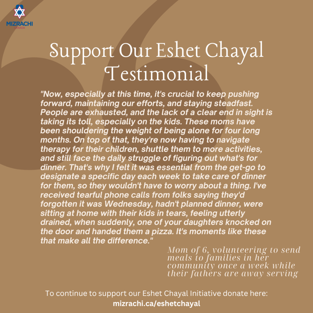 Eshet Chayal Initiative - Mizrachi Canada